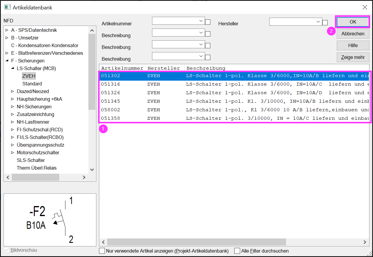 Verteilerdokumentation - Hierarchie mit drei Niveaus, OHNE Verwendung von Referenzen – DDScad ...